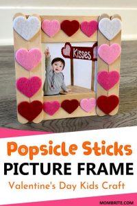 Simple and Easy Popsicle Stick Picture Frame - Mombrite