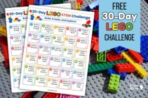 Free Printable 30-Day LEGO STEM Challenge Calendar for Kids - Mombrite