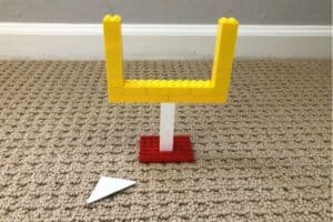 How to Play Paper Football with LEGO Goal Posts | Mombrite