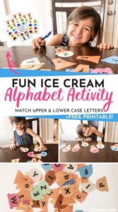 Fun Ice Cream Upper and Lower Case Letters Matching Game [Free ...