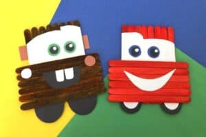 Adorable Disney Pixar Cars Popsicle Stick Crafts for Kids | Mombrite