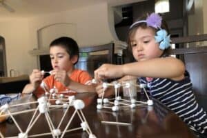 Build Geometric Shapes with Marshmallows and Toothpicks | Mombrite