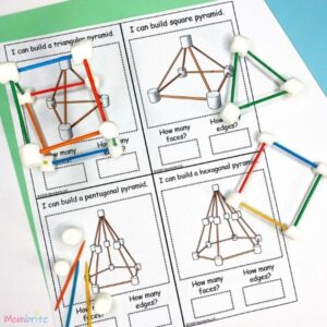 Build Geometric Shapes with Marshmallows and Toothpicks | Mombrite