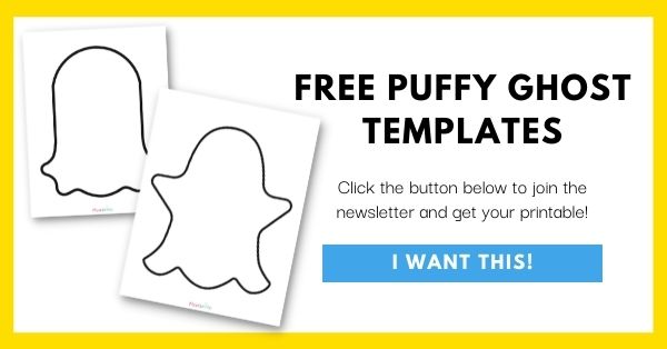 Puffy Ghost Halloween Craft Free Ghost Printable Mombrite