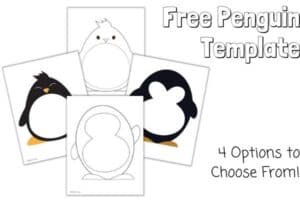Cotton Ball Penguin Craft [Free Penguin Printable] - Mombrite