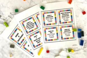 Learn 2D Shapes with LEGO Task Cards | Mombrite