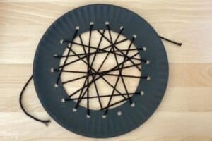 Paper Plate Spider Webs Craft | Mombrite