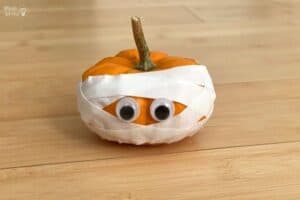 Mummy Pumpkin Halloween Craft | Mombrite
