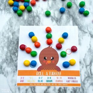 Thanksgiving Roll A Turkey Dice Game | Mombrite
