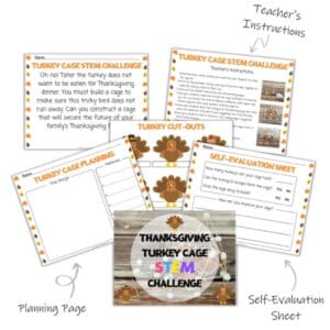 Thanksgiving Turkey Cage STEM Challenge | Mombrite