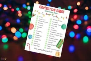 Christmas Light Scavenger Hunt [Free Printable] | Mombrite