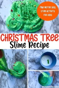 Christmas Tree Slime Recipe for Kids | Mombrite
