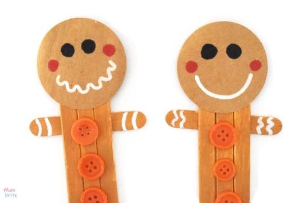 Popsicle Stick Gingerbread Man Craft | Mombrite