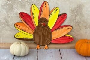 Thanksgiving Thankful Turkey Craft for Kids - Mombrite