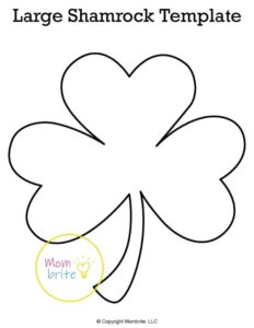 Free Printable Shamrock Templates for Crafts and Activities | Mombrite