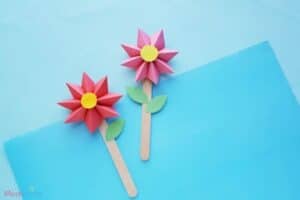 Pretty Paper Flower Craft for Kids - Mombrite
