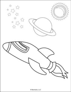 Free Printable Outer Space Coloring Pages for Kids | Mombrite