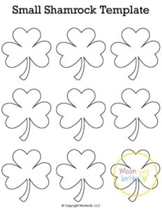 Free Printable Shamrock Templates for Crafts and Activities | Mombrite