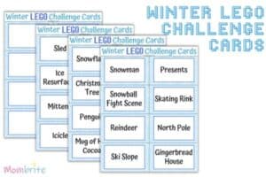 Winter LEGO Challenge Cards [Free Printable] | Mombrite
