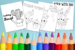 Free Printable Cactus Coloring Pages for Kids | Mombrite