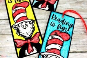 The Cat in the Hat Bookmark [Free Dr. Seuss Printable] - Mombrite