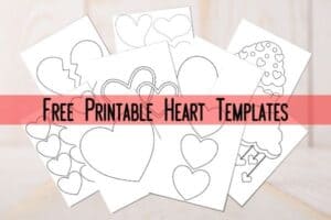 Free Printable Heart Templates and Coloring Pages | Mombrite