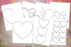 Free Printable Heart Templates and Coloring Pages | Mombrite