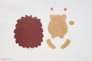 Cute Paper Hedgehog Craft [Free Template] | Mombrite