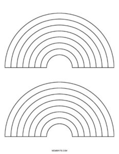 Free Printable Rainbow Templates and Coloring Pages for Kids | Mombrite