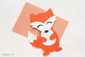 Easy Paper Fox Craft for Kids [Free Printable Template] | Mombrite