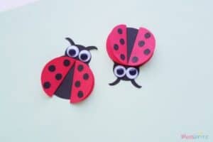 Easy and Fun Paper Ladybug Craft for Kids [Free Template] | Mombrite