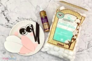 Cotton Ball Bunny Craft [Free Template] | Mombrite