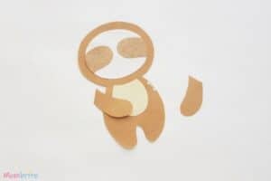 Easy Adorable Paper Sloth Craft [Free Template] | Mombrite