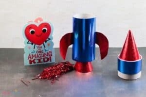 Creative DIY Rocket Valentine Card Box for School - Mombrite