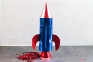 Creative DIY Rocket Valentine Card Box for School - Mombrite