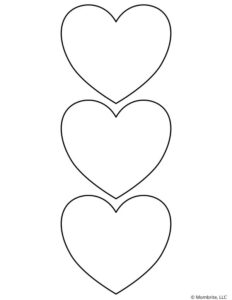 Free Printable Heart Templates and Coloring Pages | Mombrite