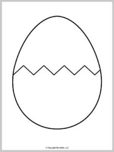 Free Printable Easter Egg Templates and Coloring Pages | Mombrite