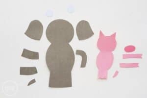 Piggie and Elephant Popsicle Stick Puppets [Free Template] | Mombrite