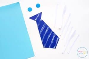 Father's Day Tie Card Craft [Free Template] - Mombrite
