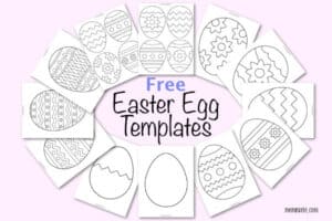 Free Printable Easter Egg Templates and Coloring Pages | Mombrite