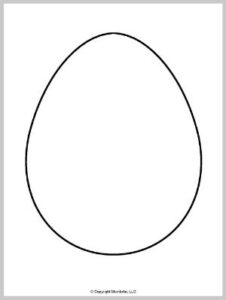 Free Printable Easter Egg Templates and Coloring Pages | Mombrite