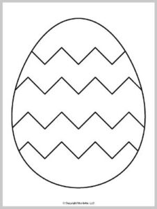 Free Printable Easter Egg Templates and Coloring Pages | Mombrite