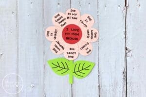 Easy Mother's Day Flower Craft [Free Template] | Mombrite