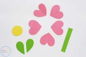 DIY Mother's Day Heart Flower Pop-Up Card [Free Template] | Mombrite