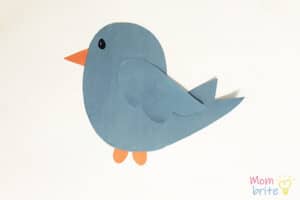 Easy Paper Bird Craft for Kids (Free Template) | Mombrite