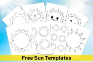 Free Printable Sun Templates and Coloring Pages | Mombrite