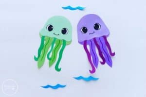 Cute Paper Jellyfish Craft for Kids [Free Template} - Mombrite