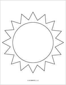 Free Printable Sun Templates and Coloring Pages | Mombrite