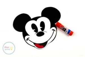 DIY Mickey Mouse Paper Bag Puppet [Free Template] | Mombrite