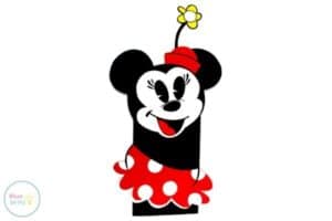 Minnie Mouse Paper Bag Puppet [Free Template] - Mombrite